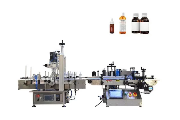 Automatic Desktop Round Bottle Capping Labeling Machine - Automatic ...